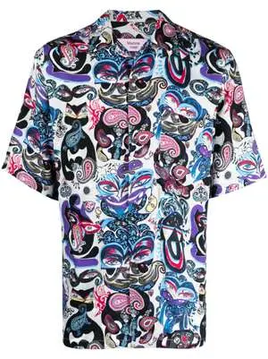 Martine Rose Mix-print Short-sleeve Shirt