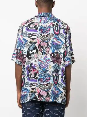 Martine Rose Mix-print Short-sleeve Shirt