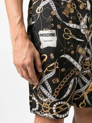 Moschino Chain-print Bermuda Shorts