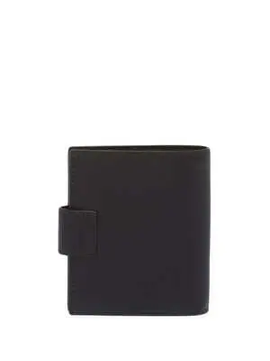 Prada Saffiano Logo-plaque Wallet - Black