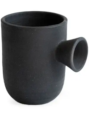 ORIGIN MADE Charred Cup Clay Vase - Black