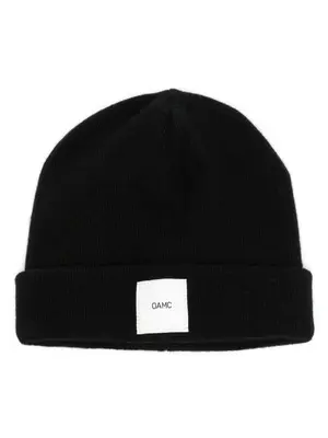 OAMC Whistler Logo-patch Beanie - Black