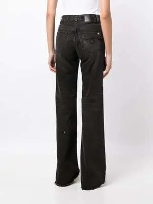 R13 Paint Splatter Wide Leg Jeans In Black - 66% Off | Editorialist
