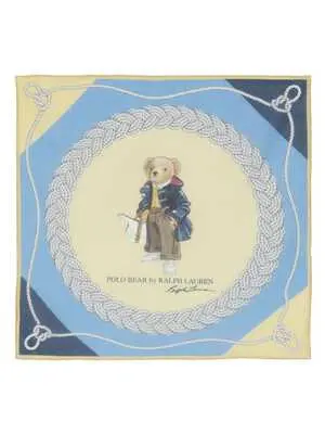 Ralph Lauren Polo Bear-print Square Scarf