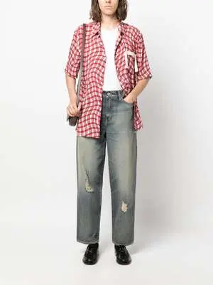 Kenzo Mid-rise Tapered Jeans - Blue