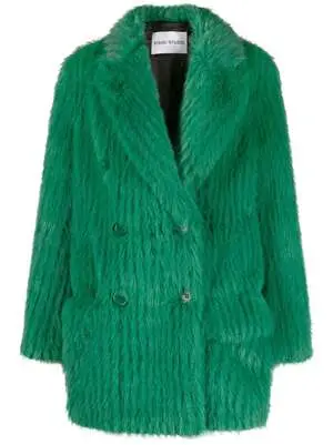 Women's Double-Breasted Faux Fur Jackets