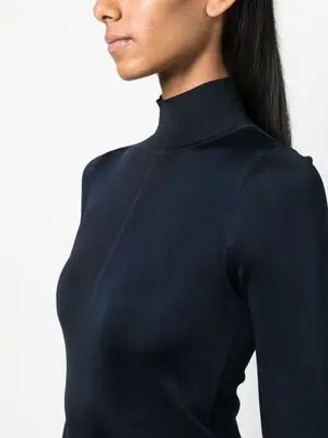 Saint Laurent Knit Maxi Dress - Blue