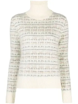 ALYSI Patterned Intarsia-knit Jumper
