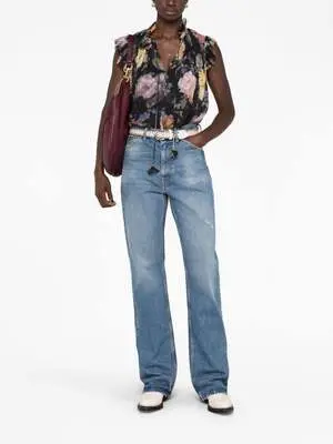 Zimmermann Luminosity Floral-print Silk Top