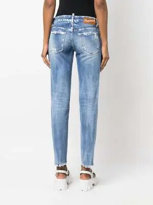 Dsquared2 Distressed Cropped Jeans