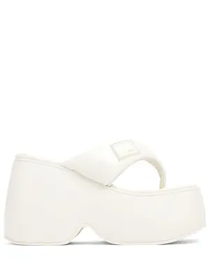 Schutz Platform Flip-flop Wedge Sandals