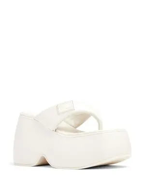 Schutz Platform Flip-flop Wedge Sandals