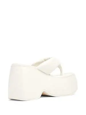 Schutz Platform Flip-flop Wedge Sandals