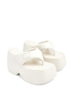 Schutz Platform Flip-flop Wedge Sandals