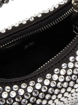 Jw Pei Abacus Crystal-embellished Shoulder Bag - Black