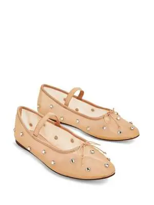 LOEFFLER RANDALL Leonie Crystal-embellished Ballerina Shoes