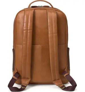 Johnston & Murphy Rhodes Leather Backpack - Tan