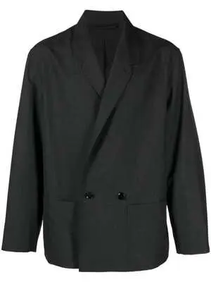 LEMAIRE Double-breasted Cotton-blend Blazer