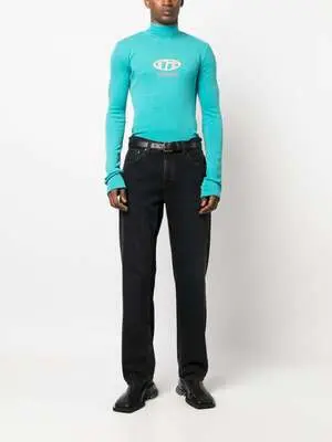 Martine Rose Logo-print High-neck Jumper