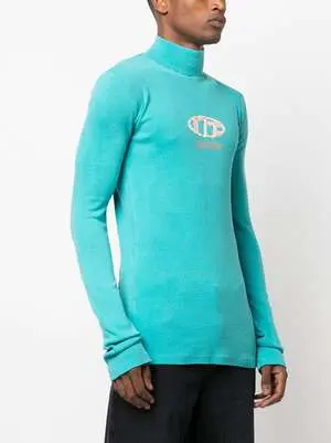 Martine Rose Logo-print High-neck Jumper