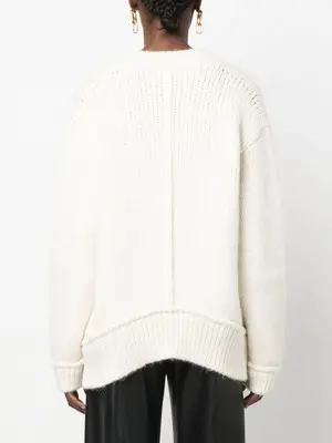TOM FORD V-neck Wool Jumper - White