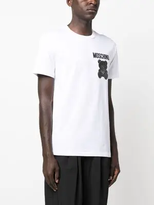 Moschino Logo-print Organic Cotton T-shirt