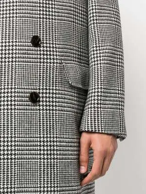 Brunello Cucinelli Checked Double-breasted Coat
