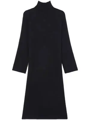 A.p.c. High-neck Ribbed Midi Dress