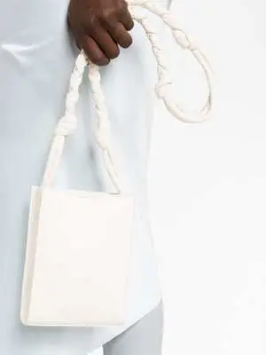 JIL SANDER Small Tangle Shoulder Bag - White