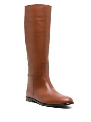 Etro Debossed-logo Leather Boots