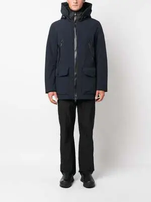 Woolrich Hooded Zip-fastening Parka - Blue