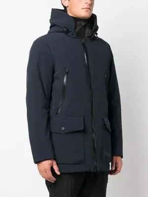 Woolrich Hooded Zip-fastening Parka - Blue