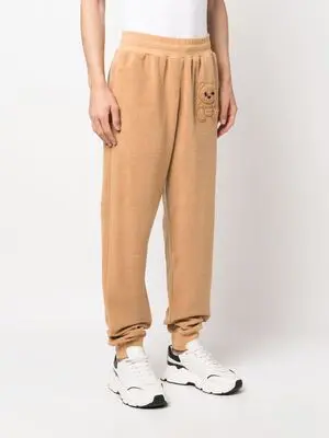 Moschino Embroidered-teddy Fleece Track Pants