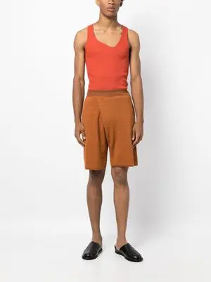 BIANCA SAUNDERS Two-pocket Knit Shorts