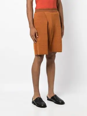 BIANCA SAUNDERS Two-pocket Knit Shorts