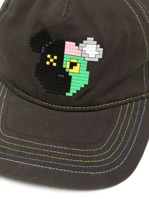 MOSTLY HEARD RARELY SEEN 2 Face Bear Baseball Cap - Green
