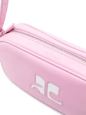 COURREGES Reedition Leather Shoulder Bag - Pink