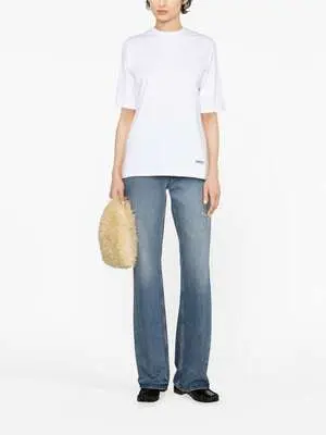 JIL SANDER Crew-neck Cotton T-shirt - White