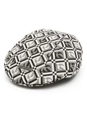 MARINE SERRE Motif-print Cap - Black