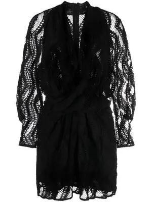 IRO PARIS Emsy Patterned-lace Minidress