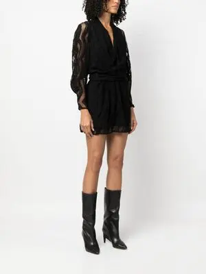 IRO PARIS Emsy Patterned-lace Minidress