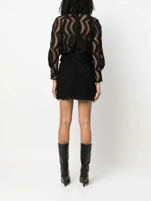 IRO PARIS Emsy Patterned-lace Minidress