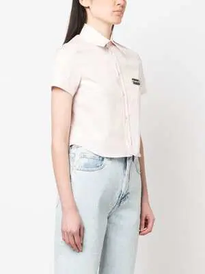 Dsquared2 Cropped Logo-patch Shirt
