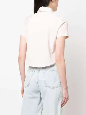 Dsquared2 Cropped Logo-patch Shirt