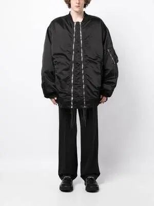 NICOLAS ANDREAS TARALIS Exposed-seam Zip-up Bomber Jacket