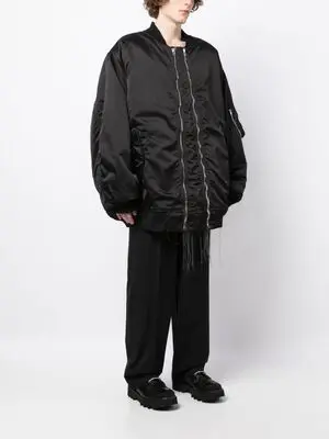 NICOLAS ANDREAS TARALIS Exposed-seam Zip-up Bomber Jacket