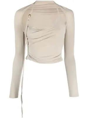 Jacquemus Le Haut Peplo Top - Neutrals