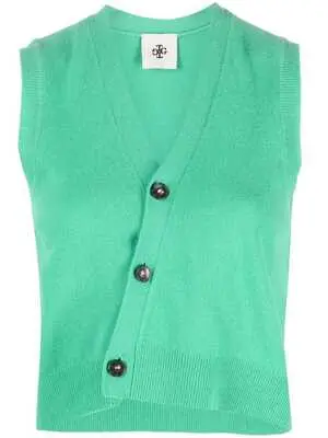 THE GARMENT Asymmetric V-neck Knit Vest