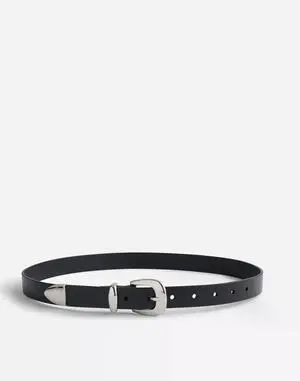 Madewell Skinny Leather Western Belt - True Black