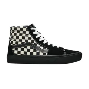 VANS Sk8-hi Comfycush Mixed Media Checker Sneakers - Black